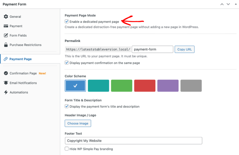 How to Create Dedicated Payment Pages - WP Simple Pay